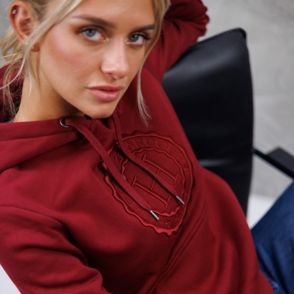 HARCOUR Hoodie Samy Rubis Red Sweatshirt